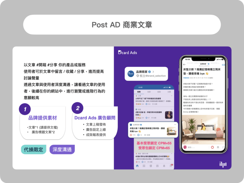 【Dcard 營養】自操廣告不求人① 2024 Dcard Ads 版位全攻略 🧚 - iSPOT x Talks